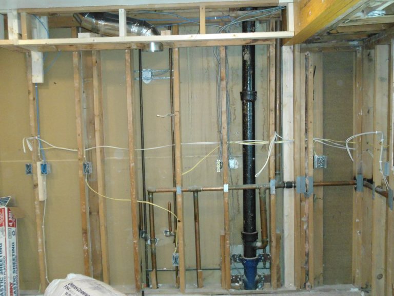 Can You Rough In Plumbing Near Electrical Outlet in Old House ...
