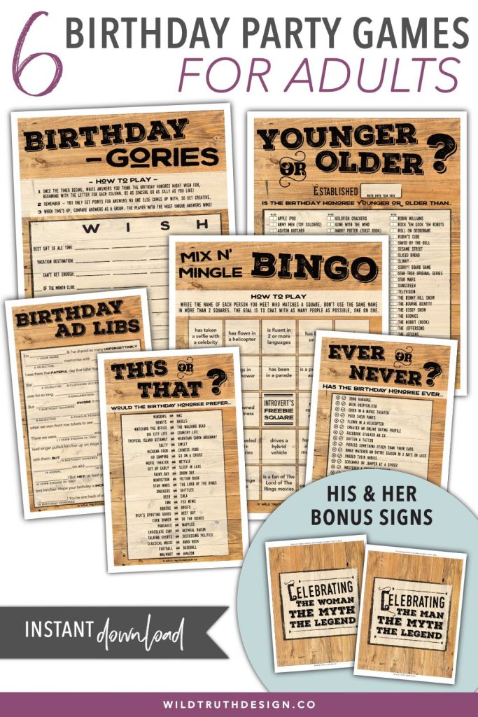 Free Printable Old Men Plumbing Games for a Birthday Party - Plumbing ...