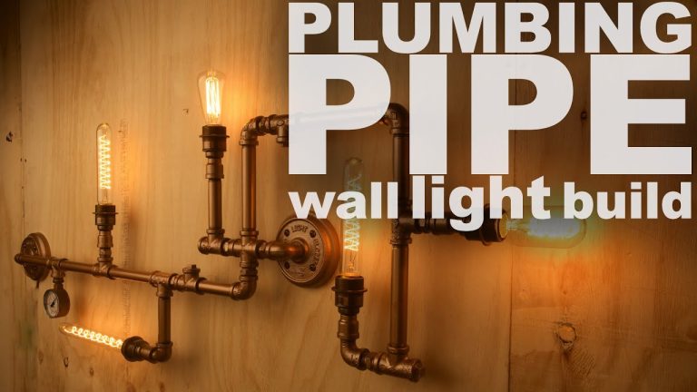 How to Use Plumbing Hardware for a Vintage Light Mount - Plumbing Tips ...